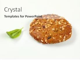Cookie With Chopped Nuts PPT template 61 | CrystalGraphics