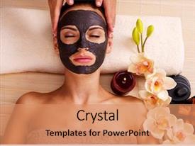 Woman's Face In Sap PPT template 62 | CrystalGraphics