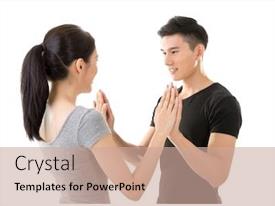 Couple Put Hands On Hands PPT template 70 | CrystalGraphics