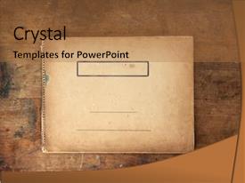 Cover Of Old 1950s 1960s PPT template 81 | CrystalGraphics