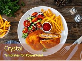 Crispy Breaded Fried Pork Loin PPT template 47 | CrystalGraphics