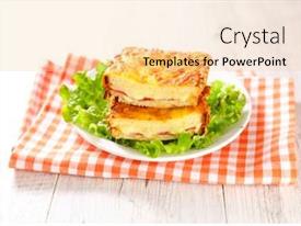 Croque Monsieur Toasted Bread PPT template 58 | CrystalGraphics