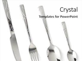 Spoon Fork Cutlery Knife PPT template 68 | CrystalGraphics
