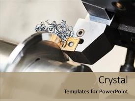 Metal Cutting Tool At Mechanical PPT template 17 | CrystalGraphics