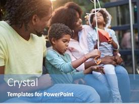 Dad And Mom With Children PPT template 71 | CrystalGraphics