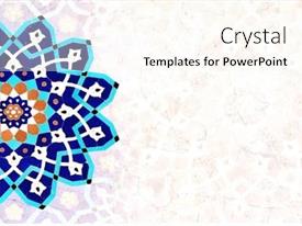 Detail Of Traditional Persian Mosaic PPT template 37 | CrystalGraphics