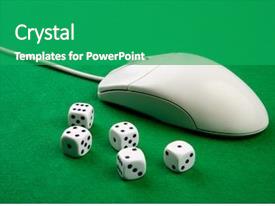 Dice And A Computer Mouse PPT template 30 | CrystalGraphics