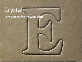 Die Cut Alphabet PPT template 91 | CrystalGraphics