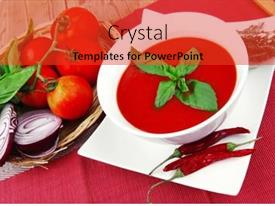 Diet Food Hot Tomato Soup PPT template 20 | CrystalGraphics