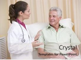 Doctor Giving Checkup To Man PPT template 31 | CrystalGraphics