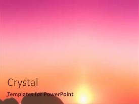 Dream Background Evening PPT template 70 | CrystalGraphics