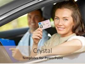 Driver Courses Exam And People PPT template 34 | CrystalGraphics