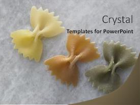 Dry Farfalloni Pasta PPT template 79 | CrystalGraphics
