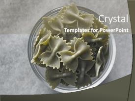 Dry Farfalloni Pasta PPT template 67 | CrystalGraphics