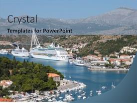 Dubrovnik September 28 Harbour PPT template 54 | CrystalGraphics