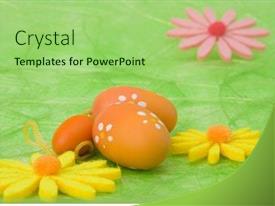 Easter Background Easter Eggs PPT template 35 | CrystalGraphics