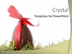 Easter Chocolate Egg PPT template 90 | CrystalGraphics