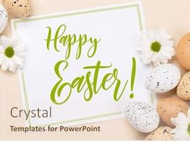 Easter Eggs Flowers And Easter PPT template 23 | CrystalGraphics