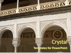 Edifice Courtyard In The Palace PPT template 49 | CrystalGraphics