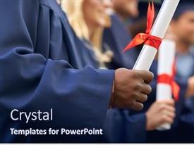 Education Graduation And People Concept PPT template 99 | CrystalGraphics