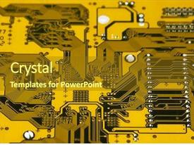 Electric Grid Circuit Board PPT template 4 | CrystalGraphics