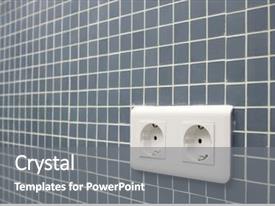 Electrical Outlet Detail Of A Double Power PPT template 84 ...