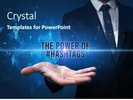 Elegant Hand Holding The Power PPT template 63 | CrystalGraphics