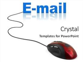 Computer Mouse And Word E PPT template 94 | CrystalGraphics