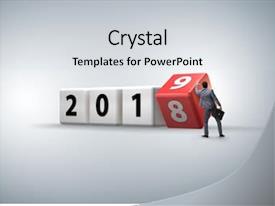 Employees Transition Businessman Employee Rotating Cube PPT template 4 ...