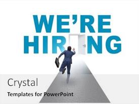 Employment Concept With Road Leading PPT template 19 | CrystalGraphics