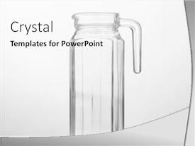 Empty Glass Jug White Background PPT template 46 | CrystalGraphics