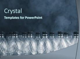 Empty Plastic Bottles On Black PPT template 98 | CrystalGraphics