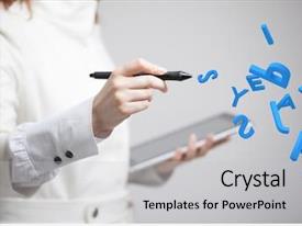 Dyslexia English Literature Woman PPT template 20 | CrystalGraphics