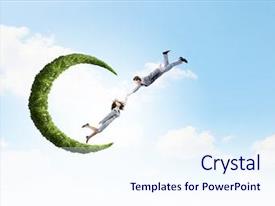Enterprise Risk Management Two Young Business People Flying PPT ...