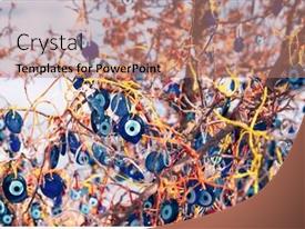 Evil Eye Amulets Hanging PPT template 93 | CrystalGraphics