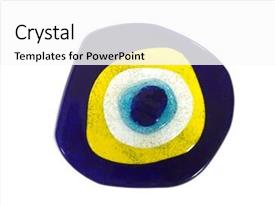 Evil Eye On White Background PPT template 49 | CrystalGraphics