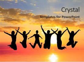 Excited Backlit Group PPT template 33 | CrystalGraphics
