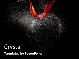 Explosion Of Plastic Balloon PPT template 7 | CrystalGraphics