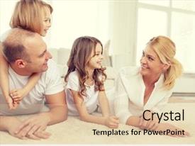 Family Children And Home Concept PPT template 3 | CrystalGraphics