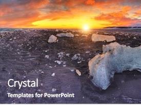 Famous Diamond Beach Ice PPT template 8 | CrystalGraphics