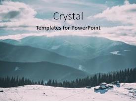 Fantastic Landscape With Snowy House PPT template 32 | CrystalGraphics