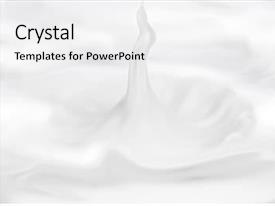 Fantastical Milk Background Drops Waves PPT template 25 | CrystalGraphics