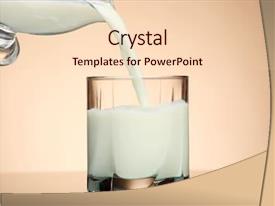 Fantastical Milk Background Drops Waves PPT template 45 | CrystalGraphics