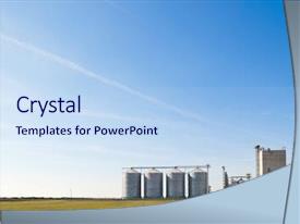 Farm Grain Silos For Agriculture PPT template 90 | CrystalGraphics