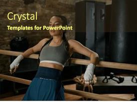 Female Fighter With Bandaged Hands PPT template 13 | CrystalGraphics
