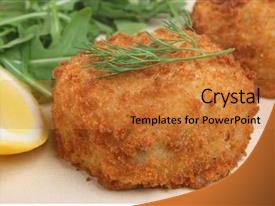 Fish Cake Breaded Fishcake With Haddock Mashed PPT template 37 ...