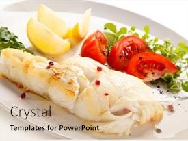Fish Dish Fish Fillet PPT template 46 | CrystalGraphics