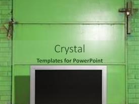 Flat Panel Television In Front PPT template 24 | CrystalGraphics
