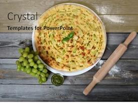 Focaccia With Grapes And Sauce PPT template 33 | CrystalGraphics