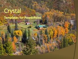 Forest City Aerial View Of Autumn Landscape PPT template 7 ...
